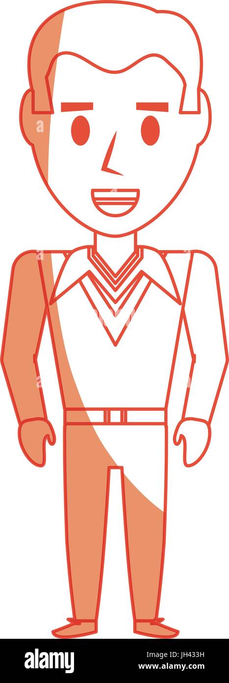 Retro Man cartoon icon vector illustration graphic design Stock Vector ...