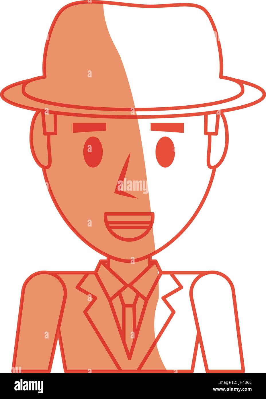 Retro Man cartoon icon vector illustration graphic design Stock Vector ...