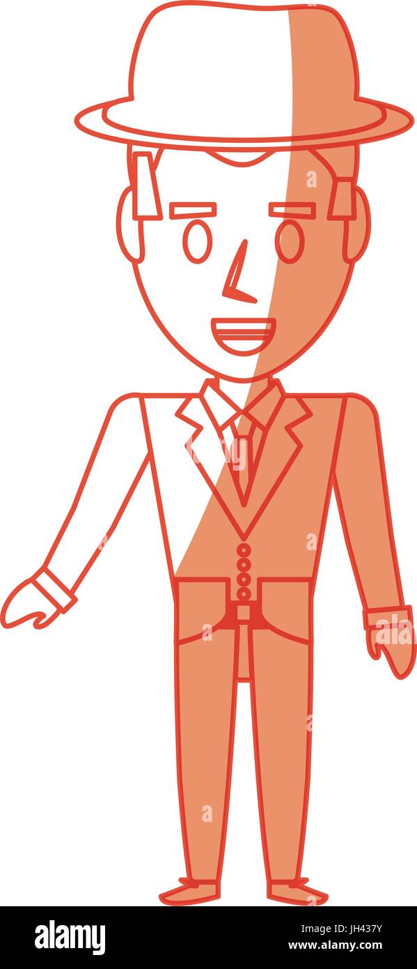 Retro Man cartoon icon vector illustration graphic design Stock Vector ...