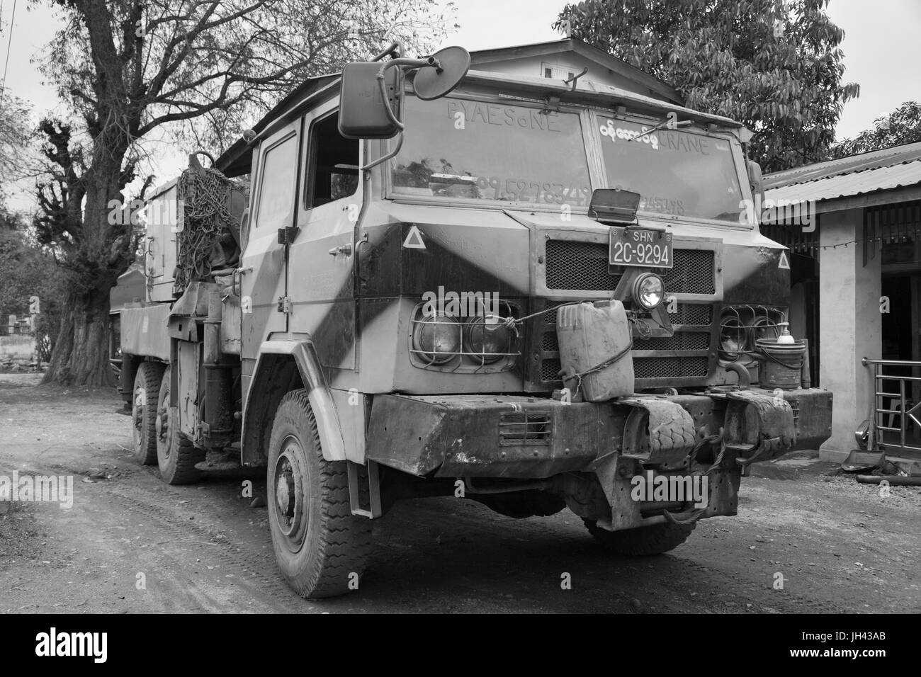 Heavy military truck Black and White Stock Photos & Images - Alamy