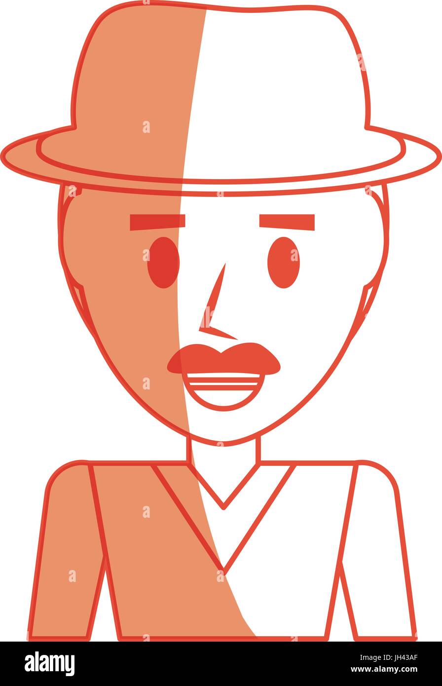 Retro Man cartoon icon vector illustration graphic design Stock Vector ...