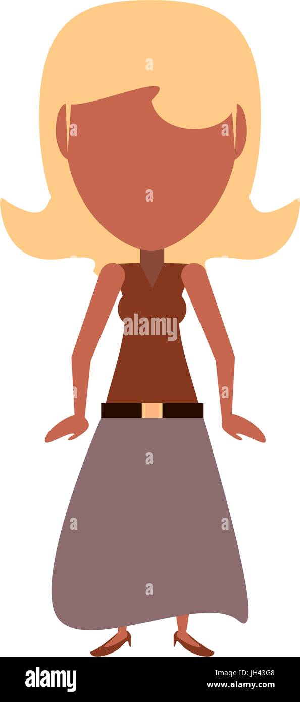 Retro woman cartoon icon vector illustration graphic design Stock ...