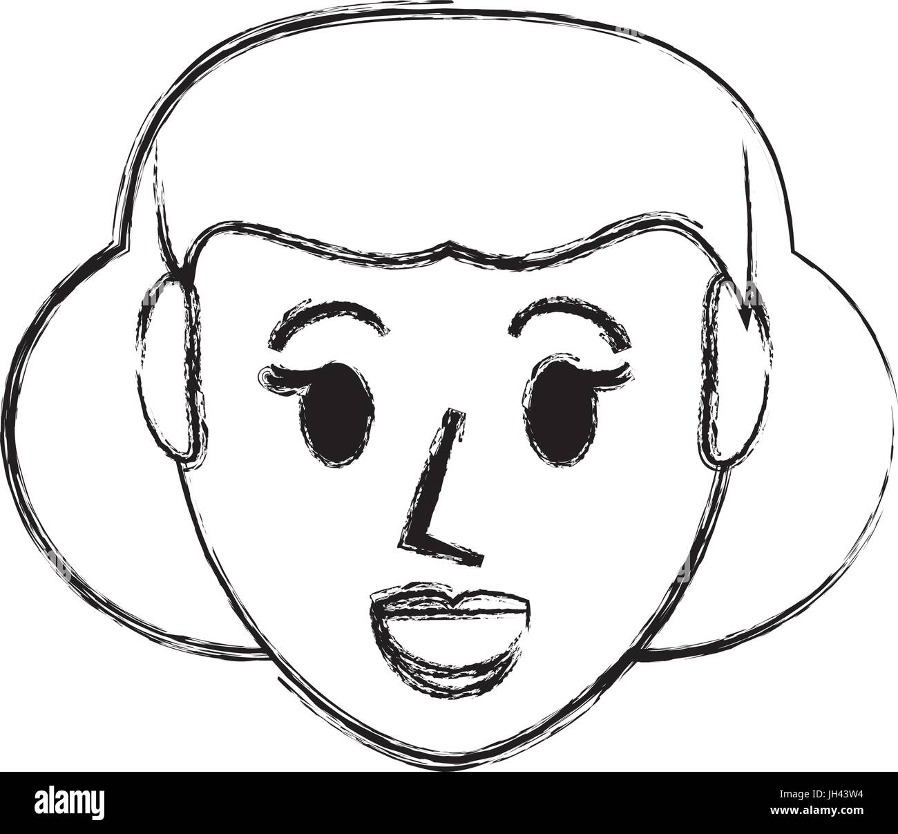 Retro woman cartoon icon vector illustration graphic design Stock ...