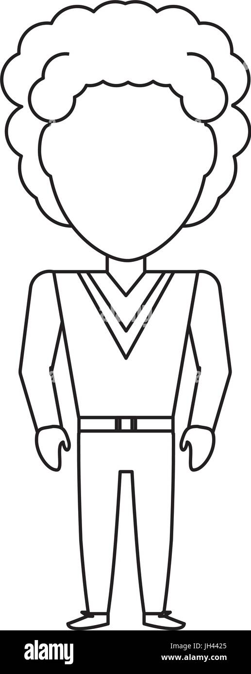 Retro Man cartoon icon vector illustration graphic design Stock Vector ...