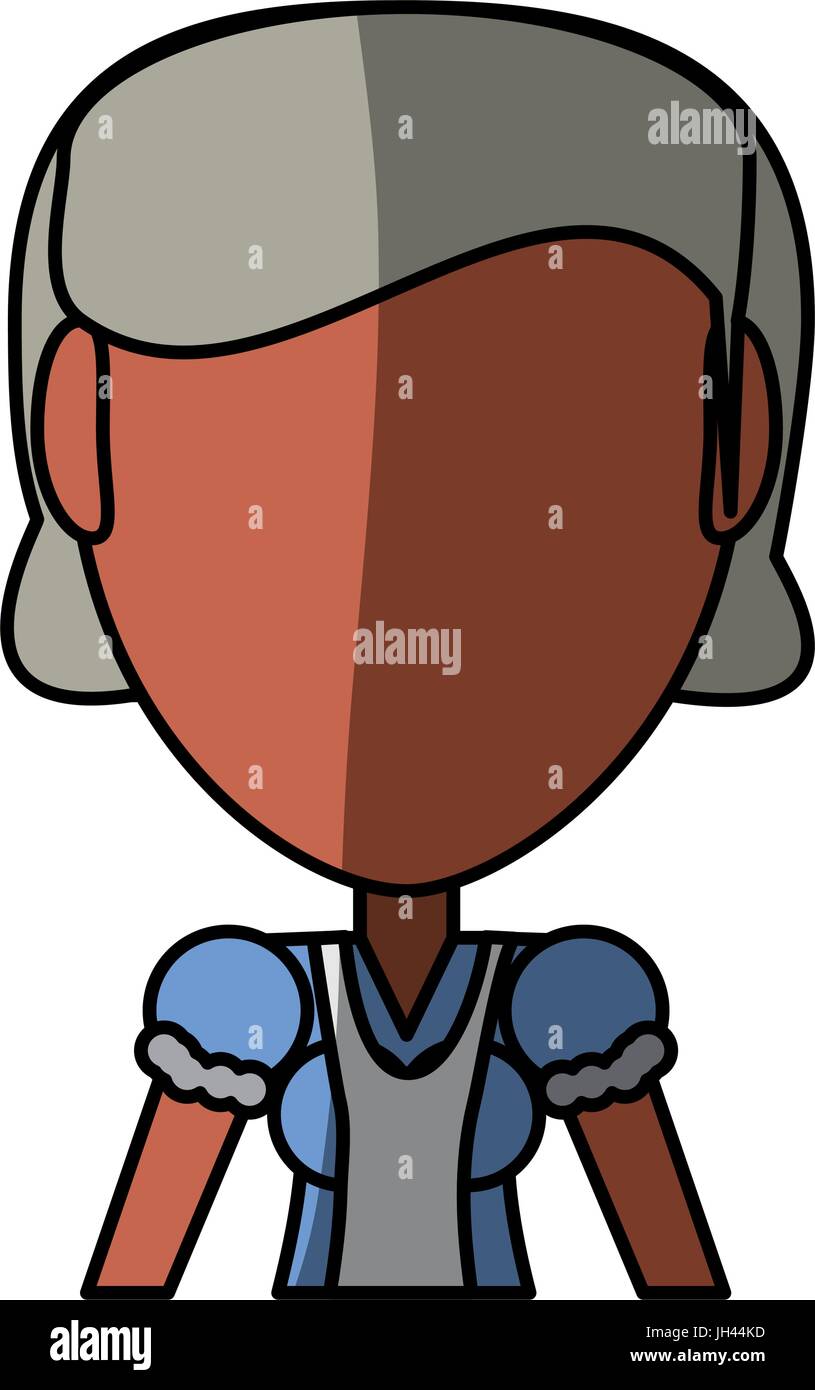 Retro old woman cartoon icon vector illustration graphic design Stock ...
