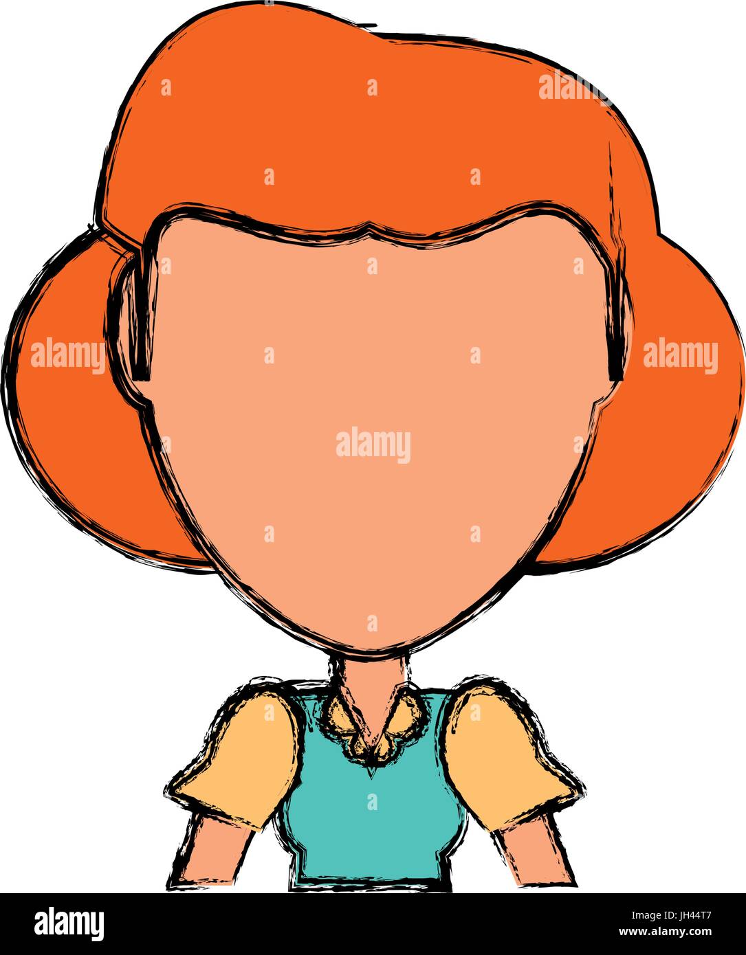 Retro woman cartoon icon vector illustration graphic design Stock ...