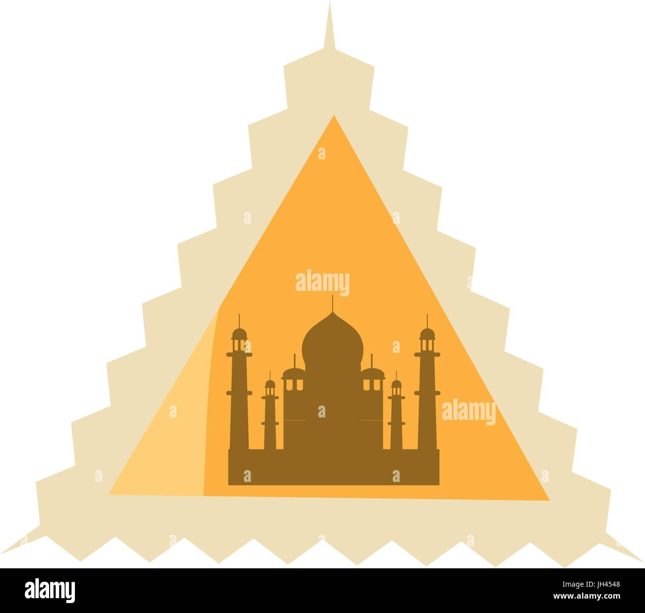 Taj mahal monument icon vector illustration graphic design Stock Vector ...
