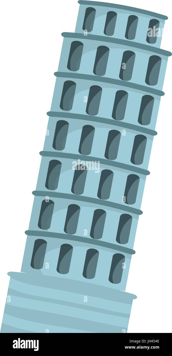 Pisa tower building icon vector illustration graphic design Stock ...