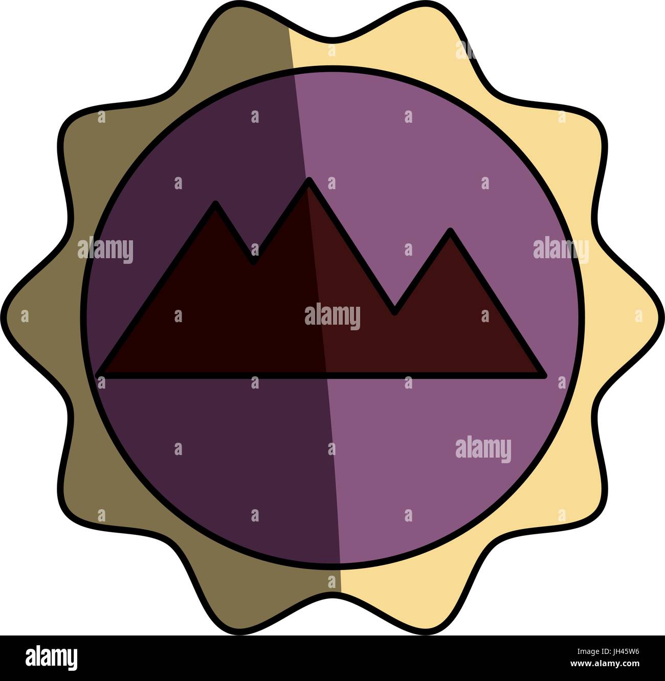 Egyptian pyramids symbol icon vector illustration graphic design Stock ...