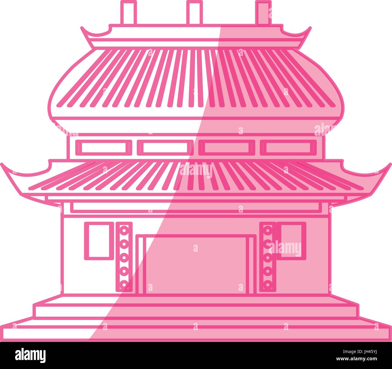 Chinese temple symbol icon vector illustration graphic design Stock ...