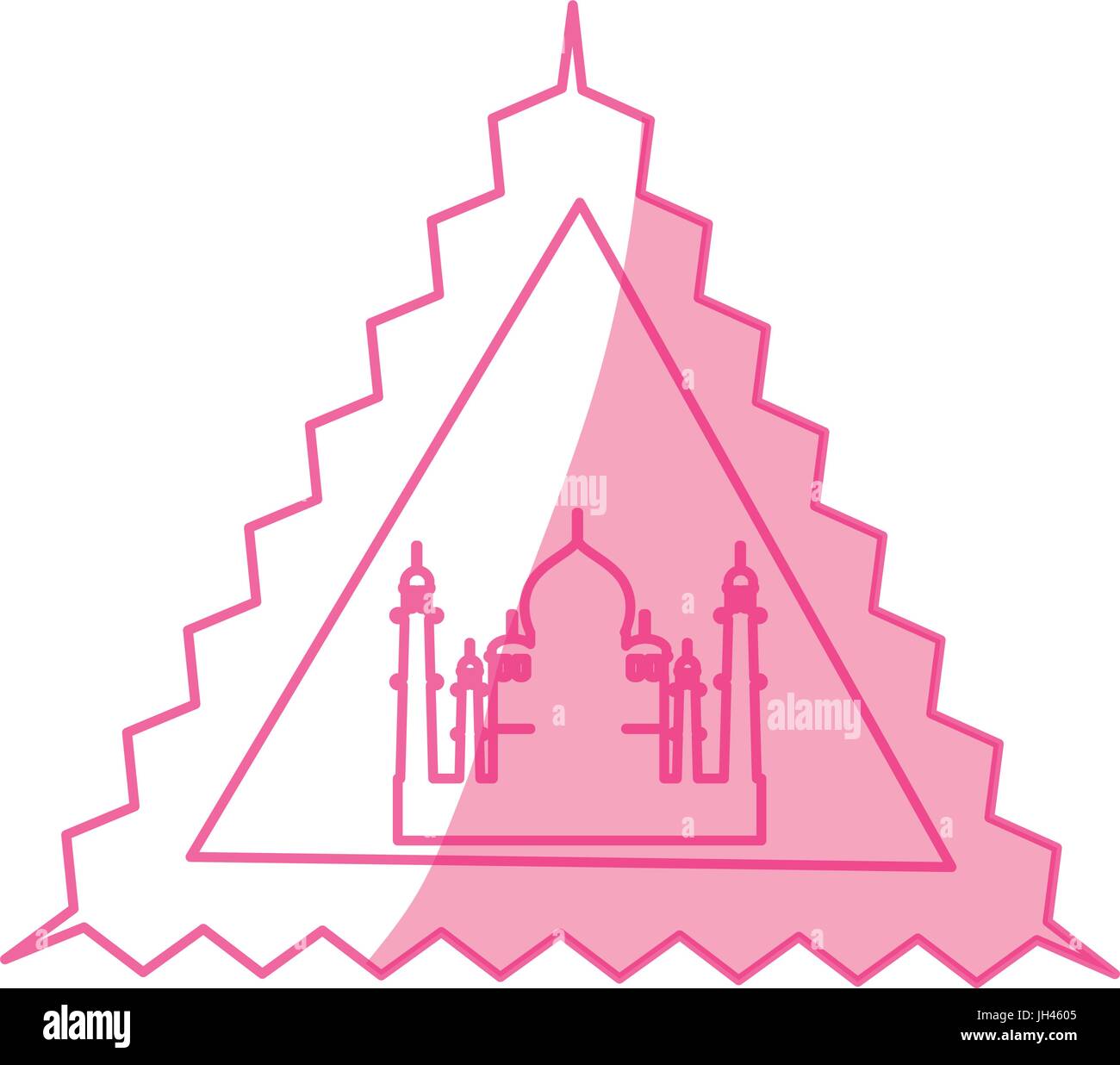 Taj mahal monument icon vector illustration graphic design Stock Vector ...