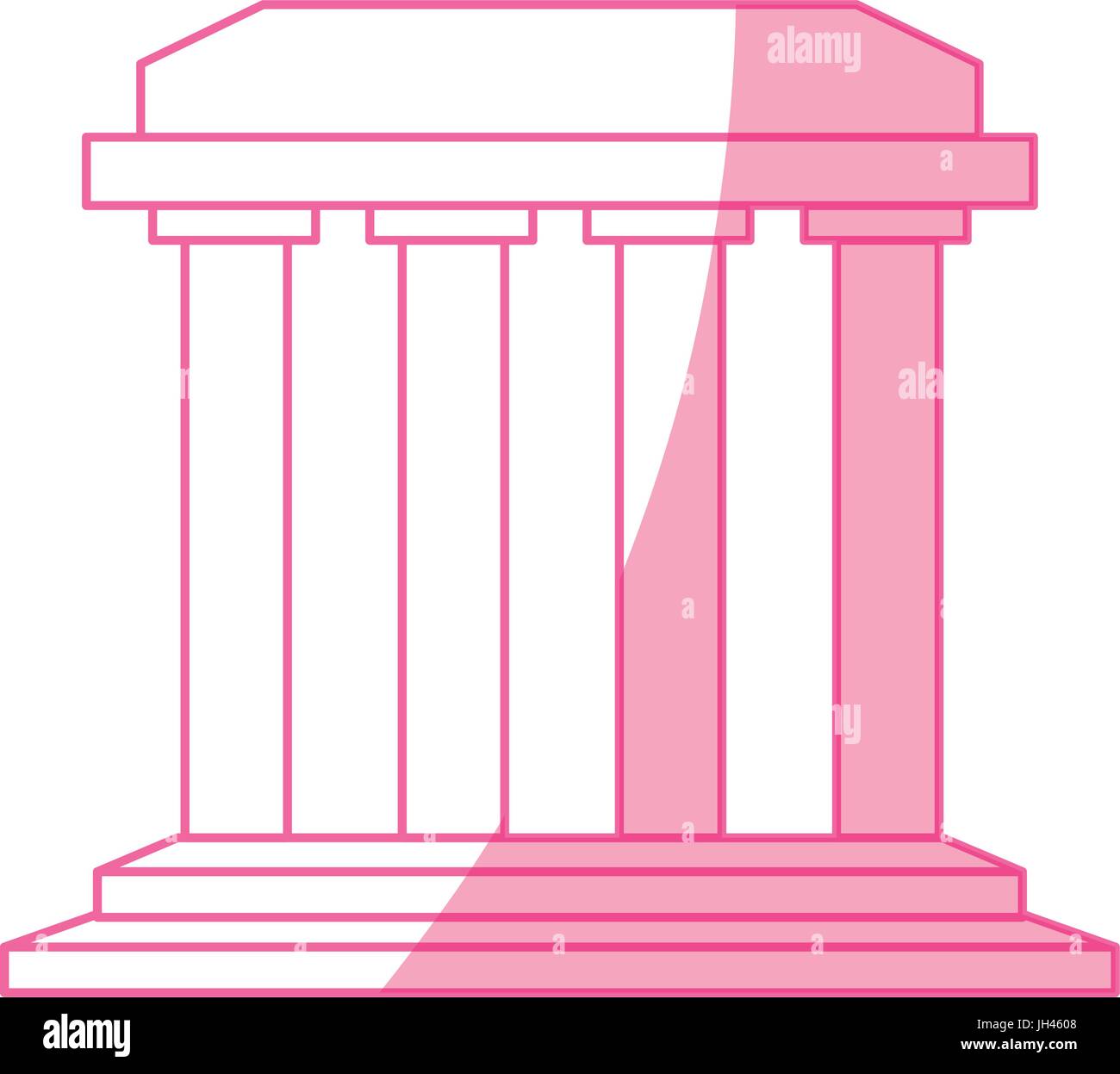 Roman colums building icon vector illustration graphic design Stock ...