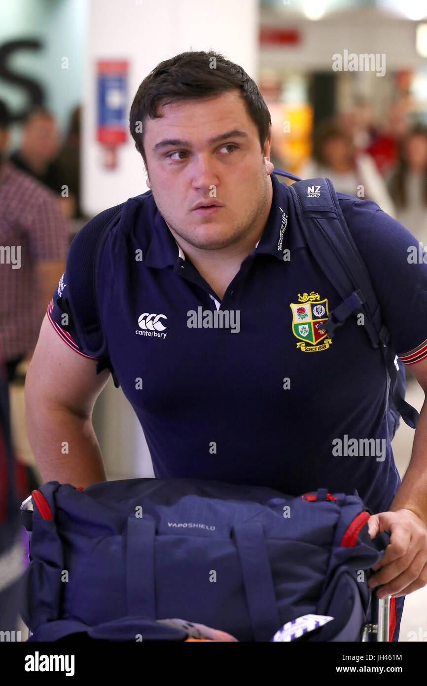 British and Irish Lions Jamie George arrives at Heathrow Airport as the ...