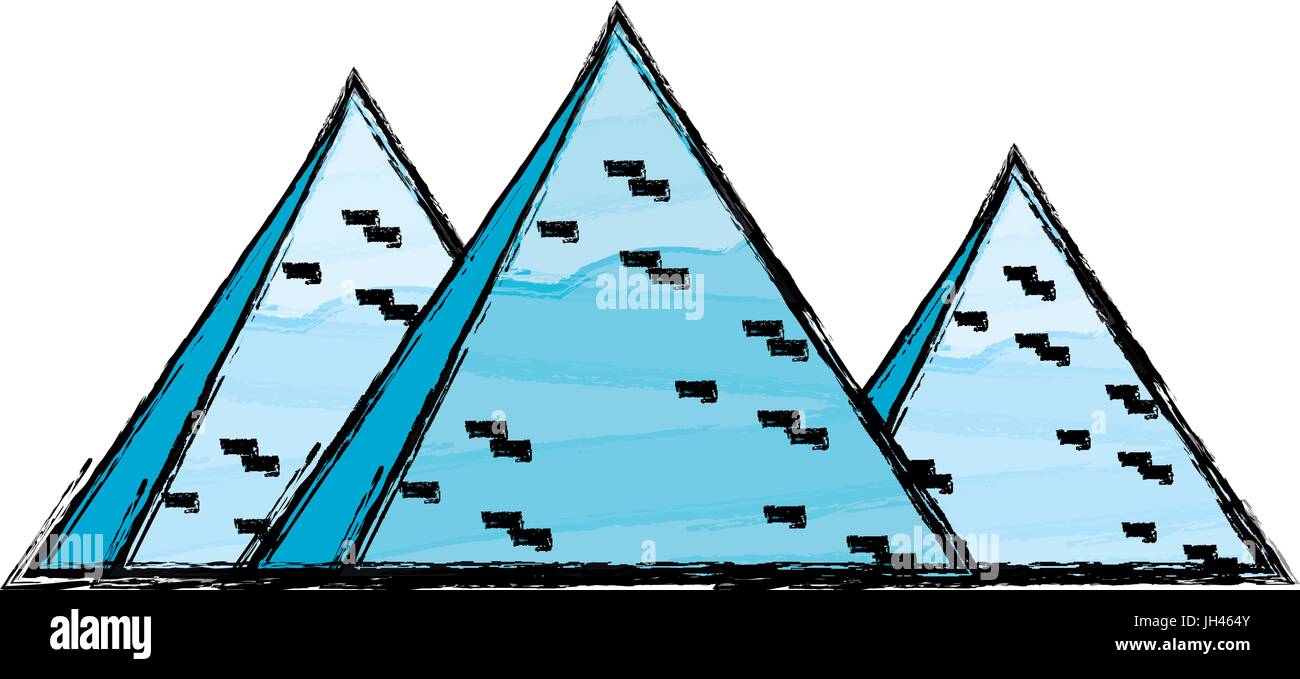Egyptian pyramids symbol icon vector illustration graphic design Stock ...