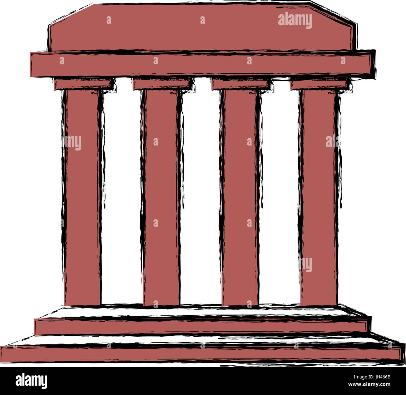 Roman colums building icon vector illustration graphic design Stock ...