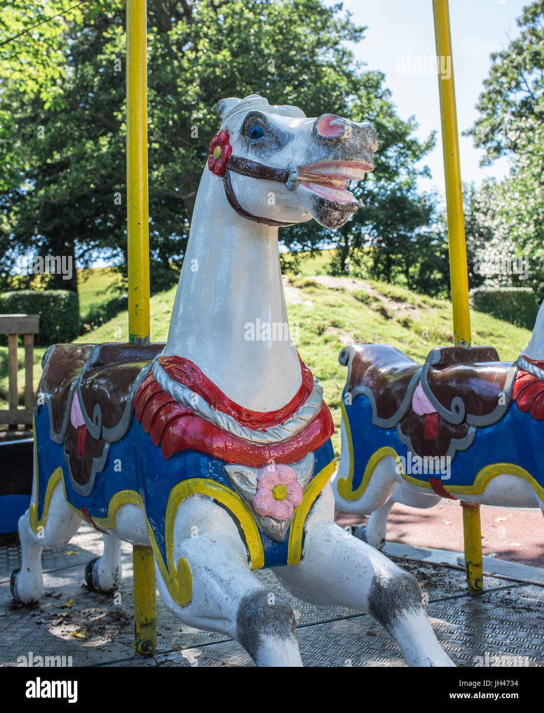 Victorian carousel at Silverdale Glen in Ballasalla Stock Photo - Alamy