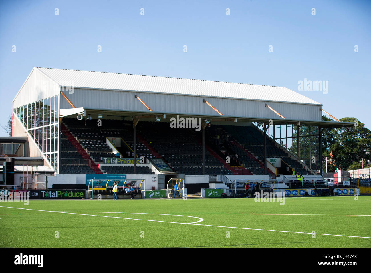 General view of Oriel Park, home ground of Dundalk FC before the ...