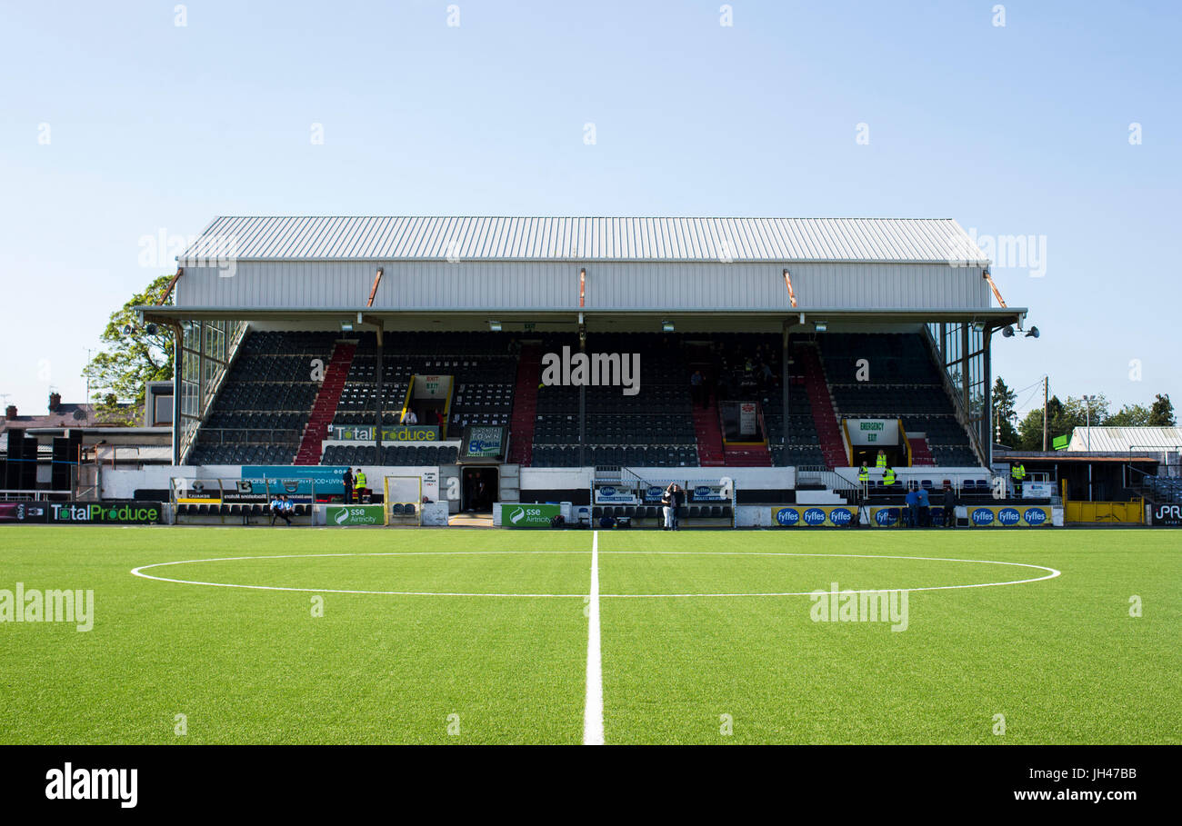 General view of Oriel Park, home ground of Dundalk FC before the ...
