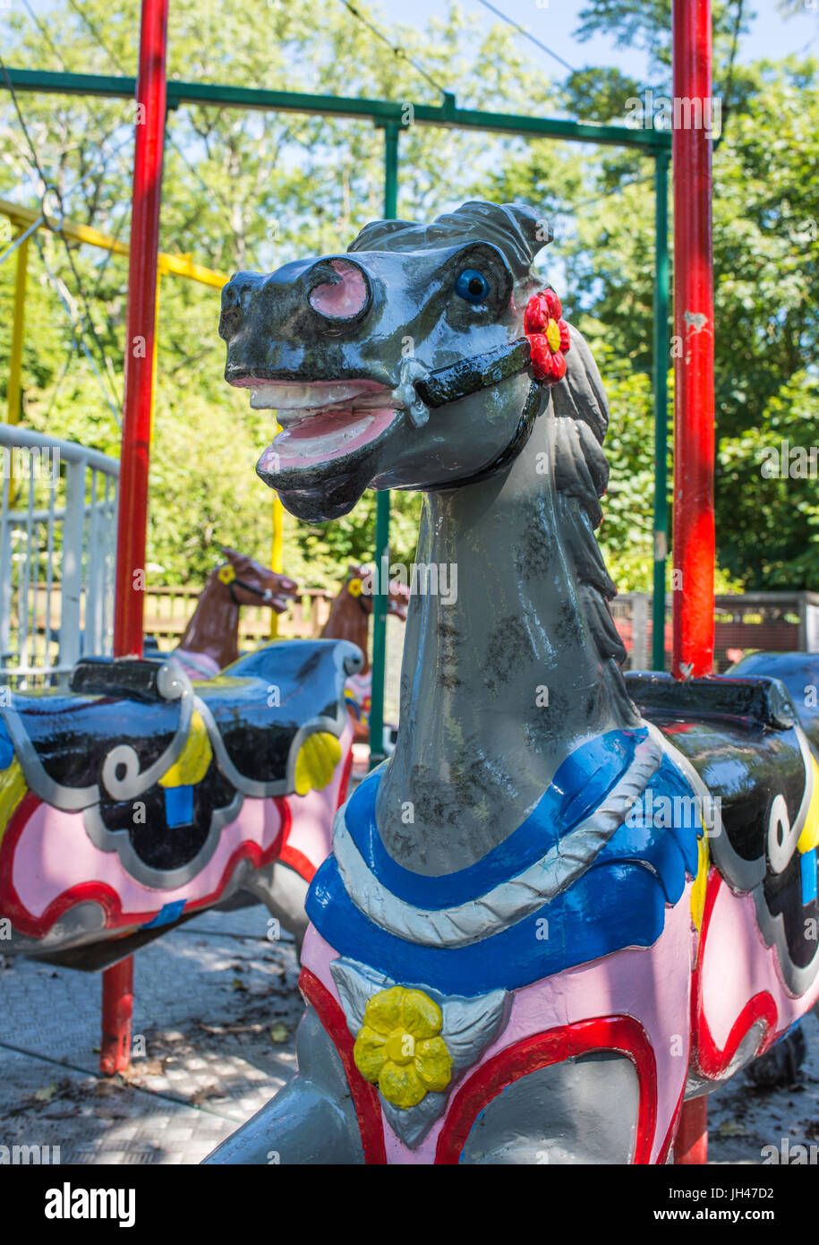 Victorian carousel at Silverdale Glen in Ballasalla Stock Photo - Alamy