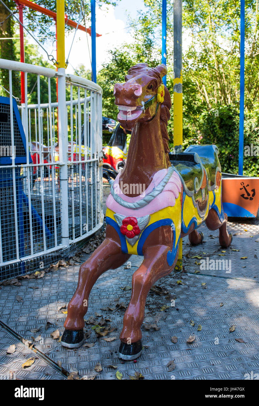 Victorian carousel at Silverdale Glen in Ballasalla Stock Photo - Alamy