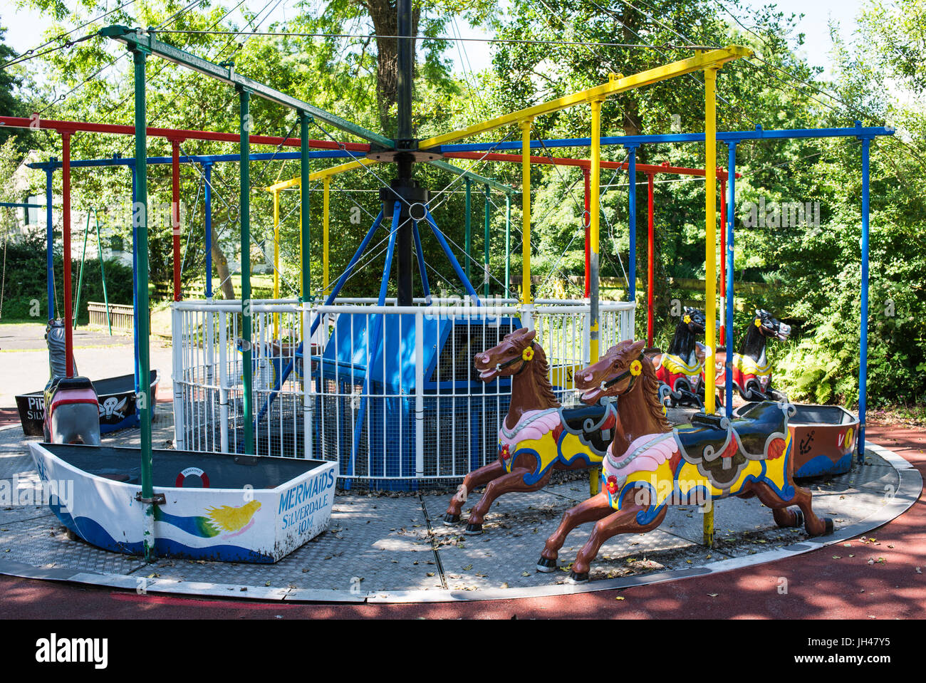 Victorian carousel at Silverdale Glen in Ballasalla Stock Photo - Alamy