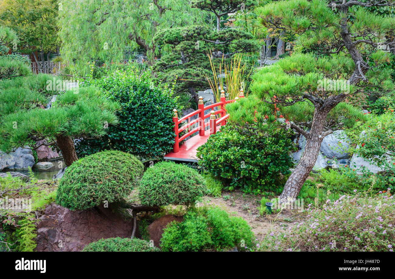 Japanese garden in Monte Carlo, Monaco Stock Photo - Alamy