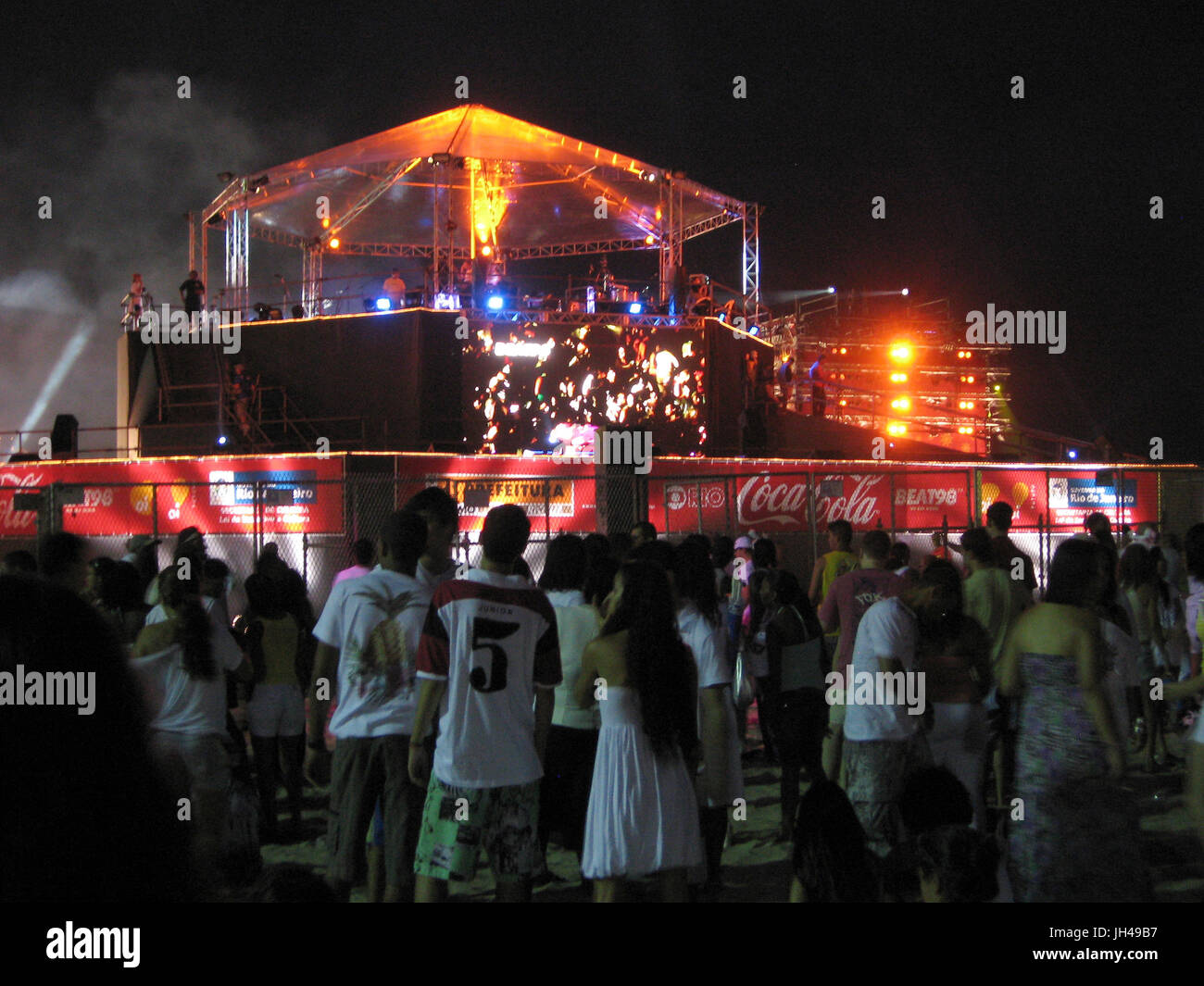 People, Réveillon 2009, beach, City, Copacabana, Rio de Janeiro, Brazil ...