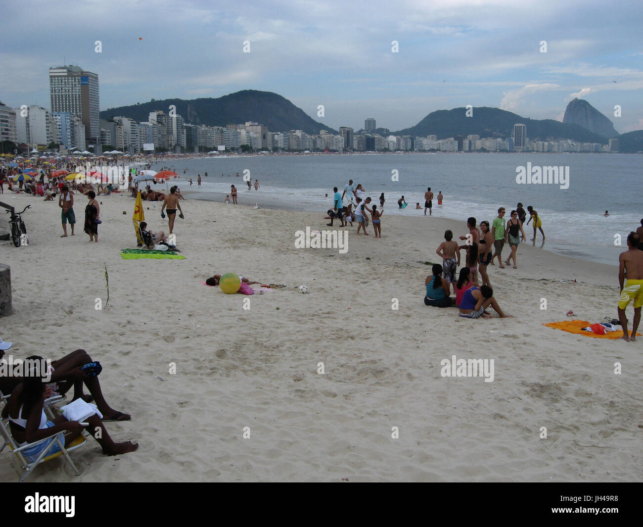 People, beach, City, Copacabana, Rio de Janeiro, Brazil Stock Photo - Alamy