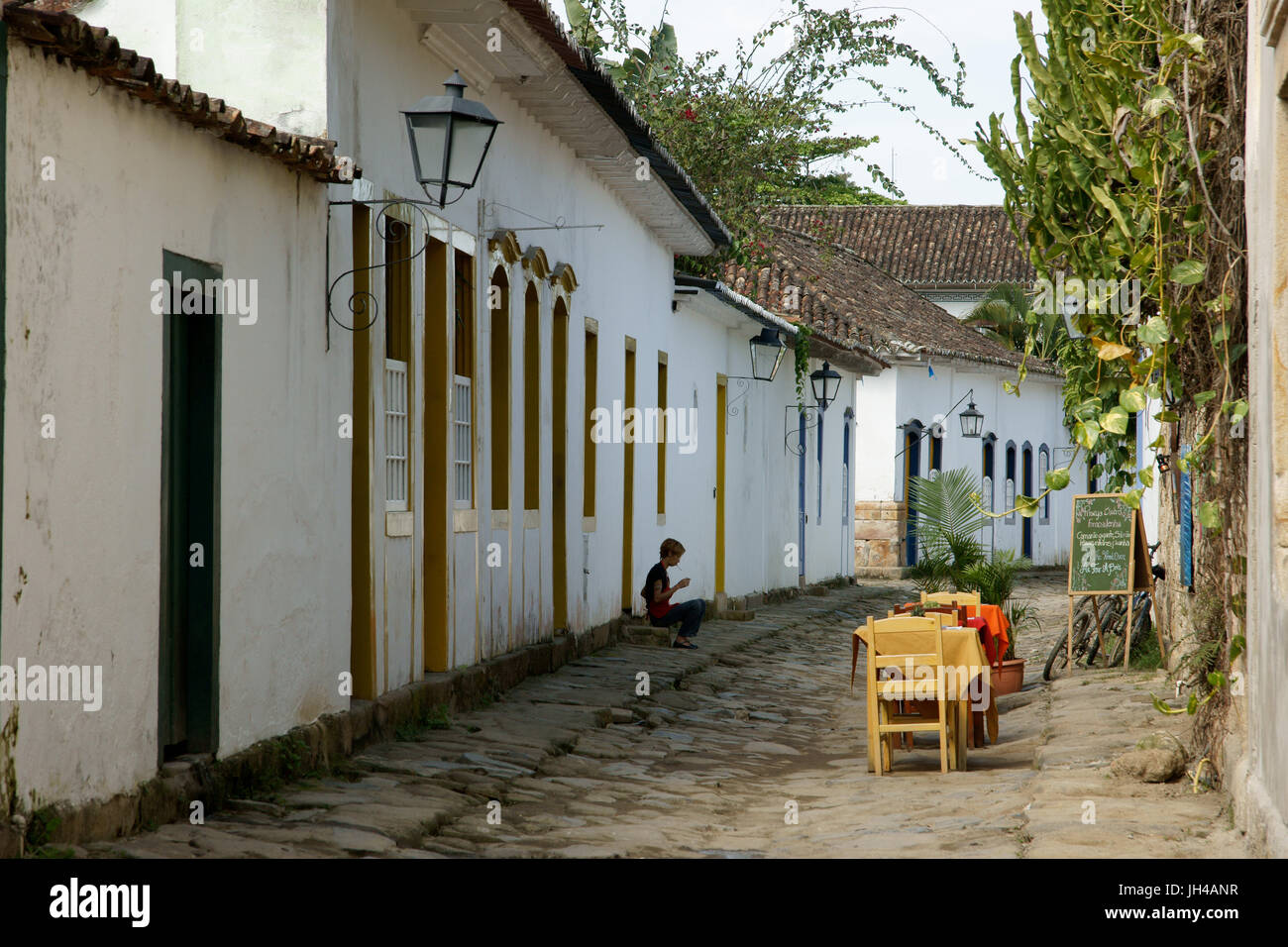 People, woman, Historical Center, City, Paraty, Brazil Stock Photo - Alamy