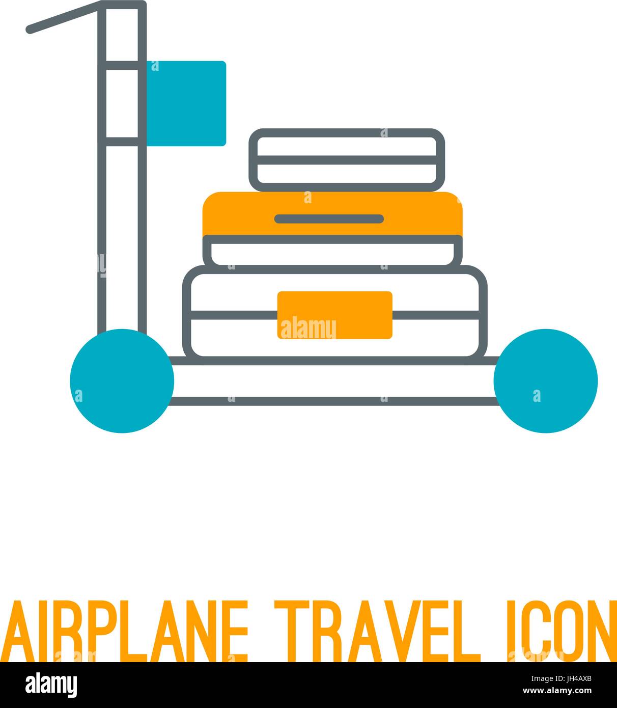 Airplane thin line hi-res stock photography and images - Alamy