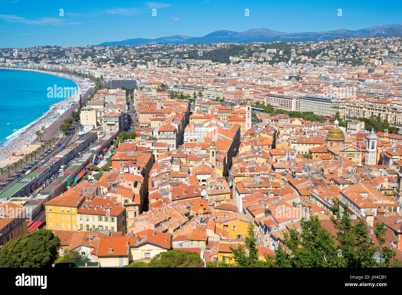 French town panoramic view hi-res stock photography and images - Alamy