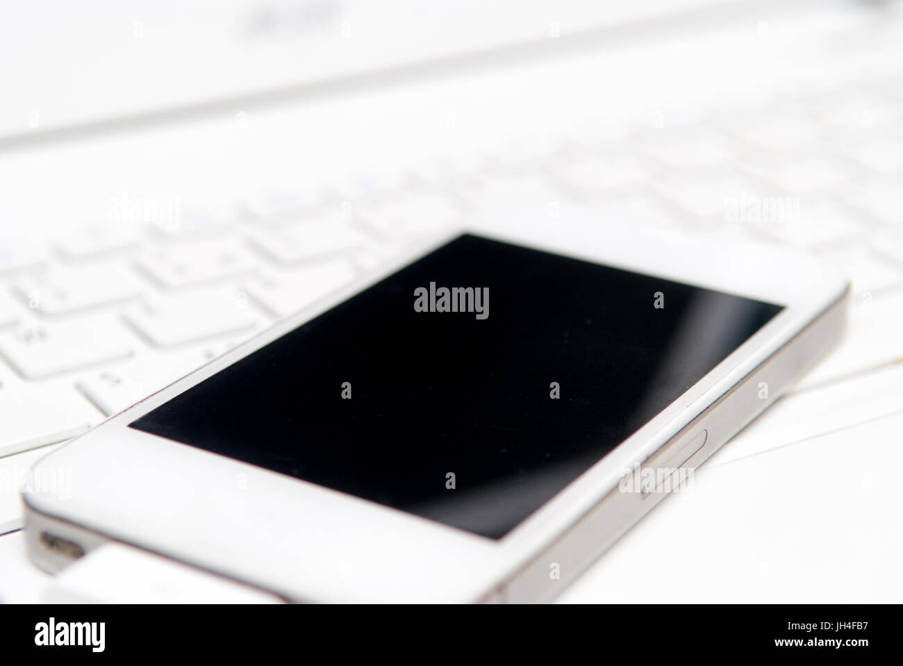 communication technology equipment for modern business, smartphone and ...