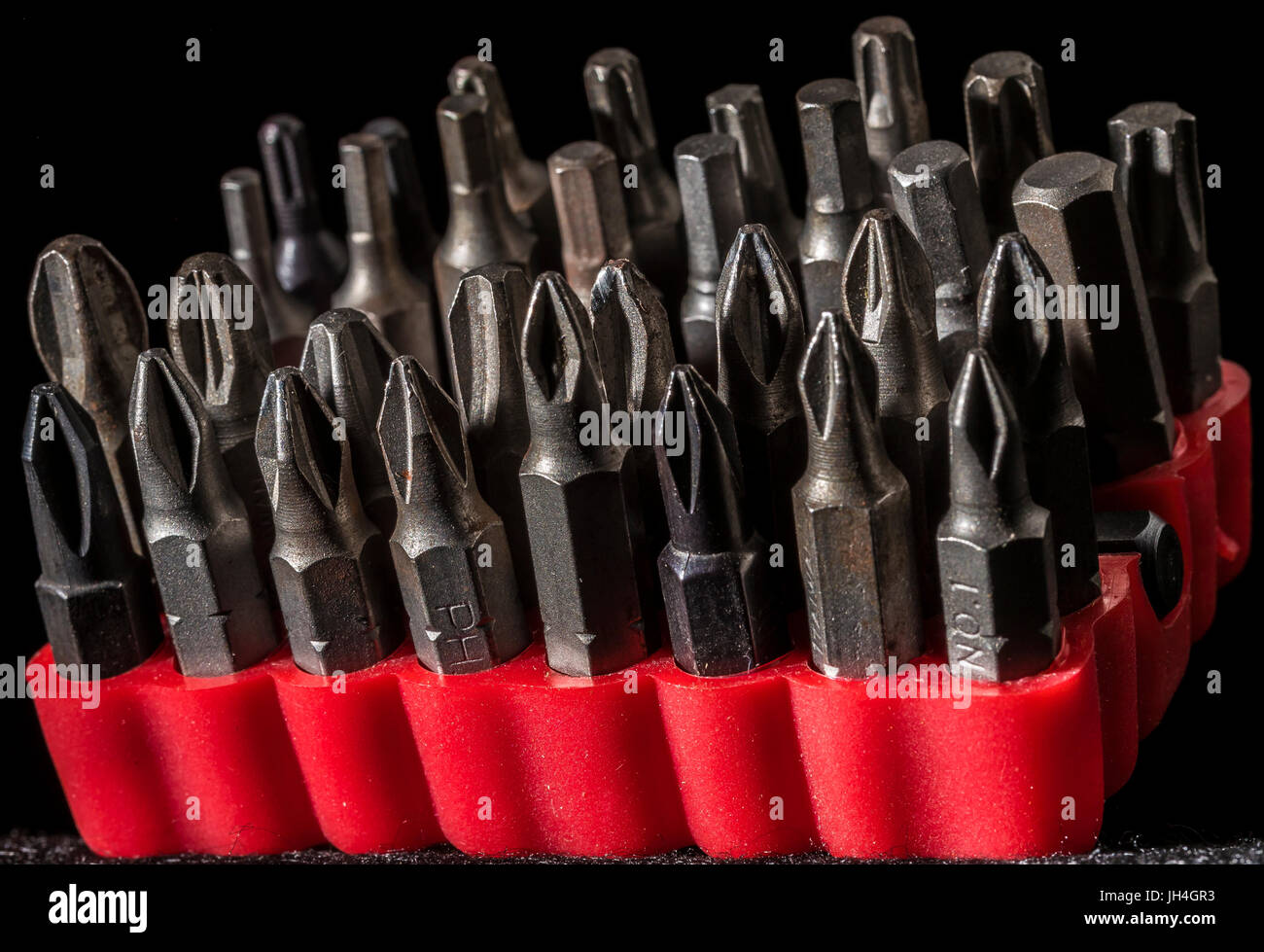 assorted toolbits tool bits for screws and fasteners Stock Photo - Alamy