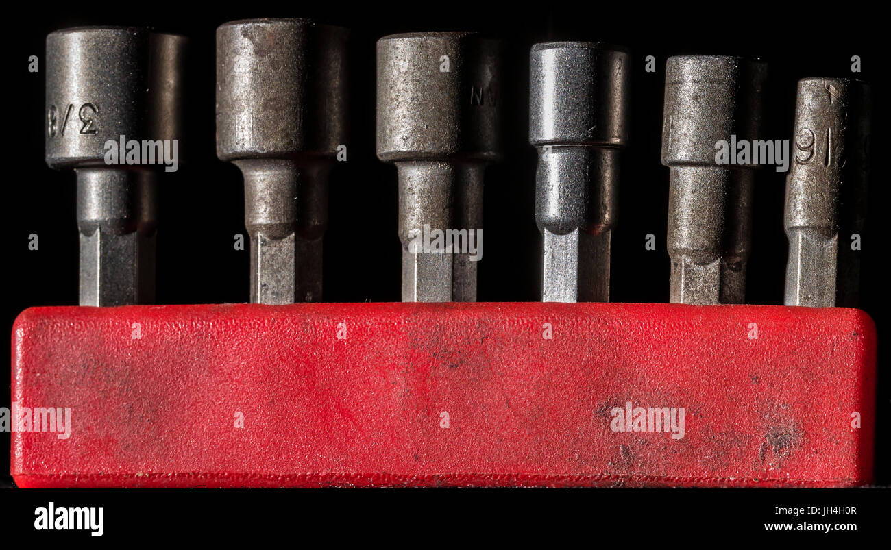 assorted toolbits tool bits for screws and fasteners Stock Photo - Alamy