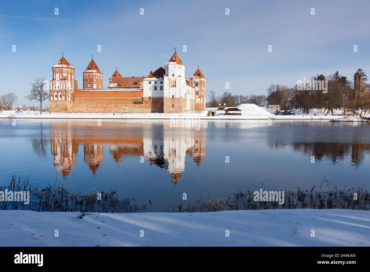 Mir Castle in Minsk region is ancient heritage of Belarus. UNESCO World ...