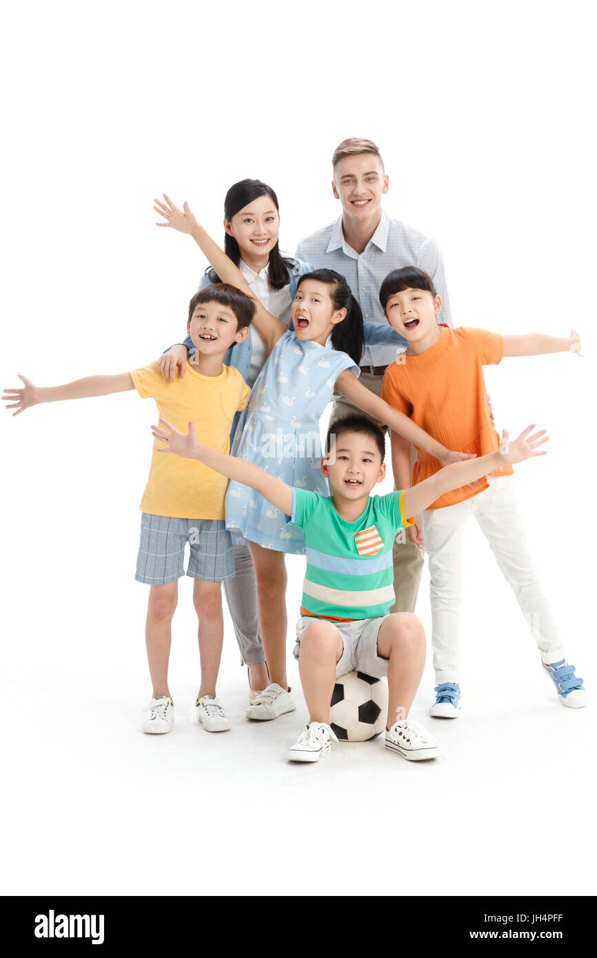 Cheerful students and teachers Stock Photo - Alamy