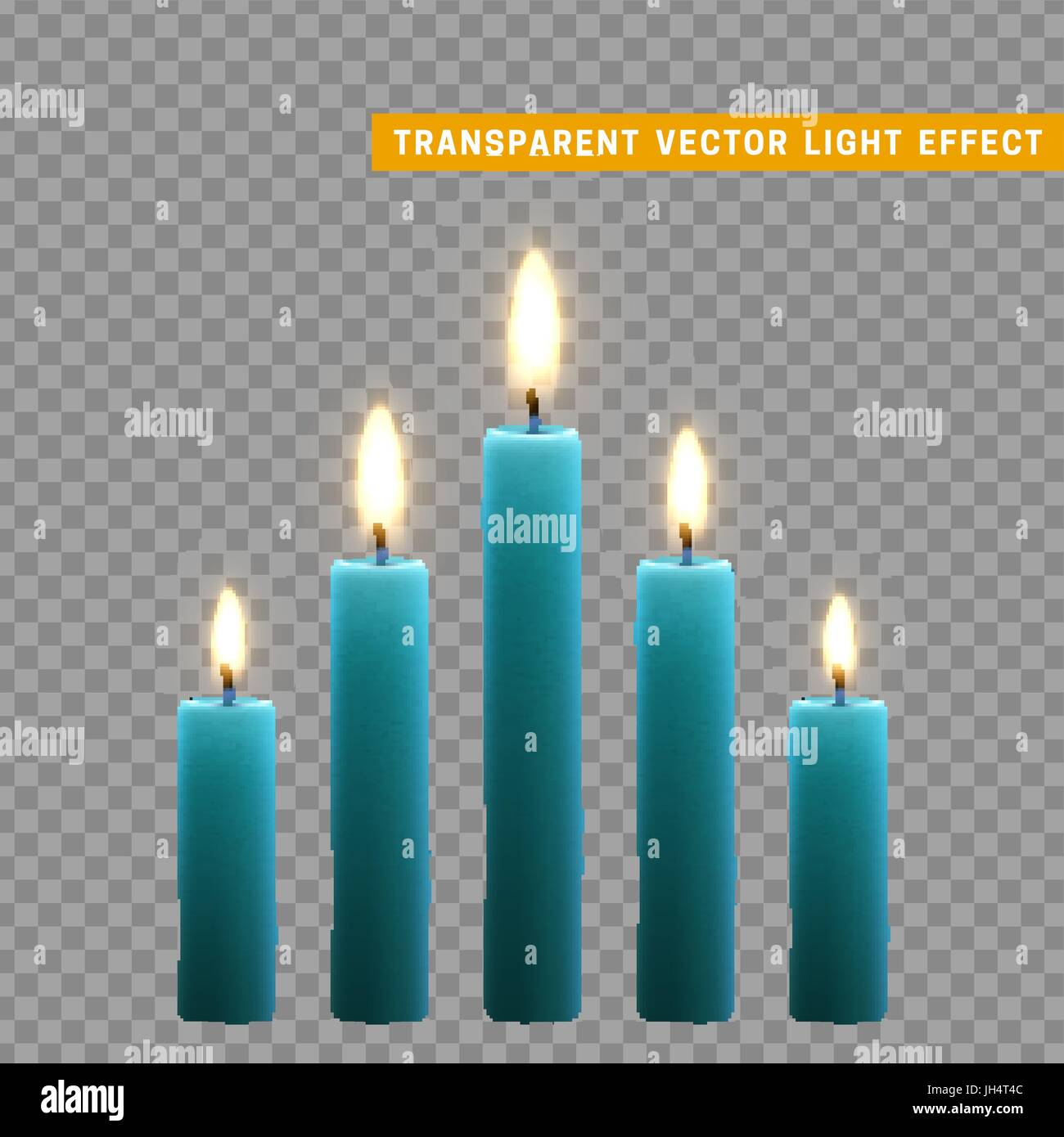 Candles burn with fire realistic Stock Vector Image & Art - Alamy