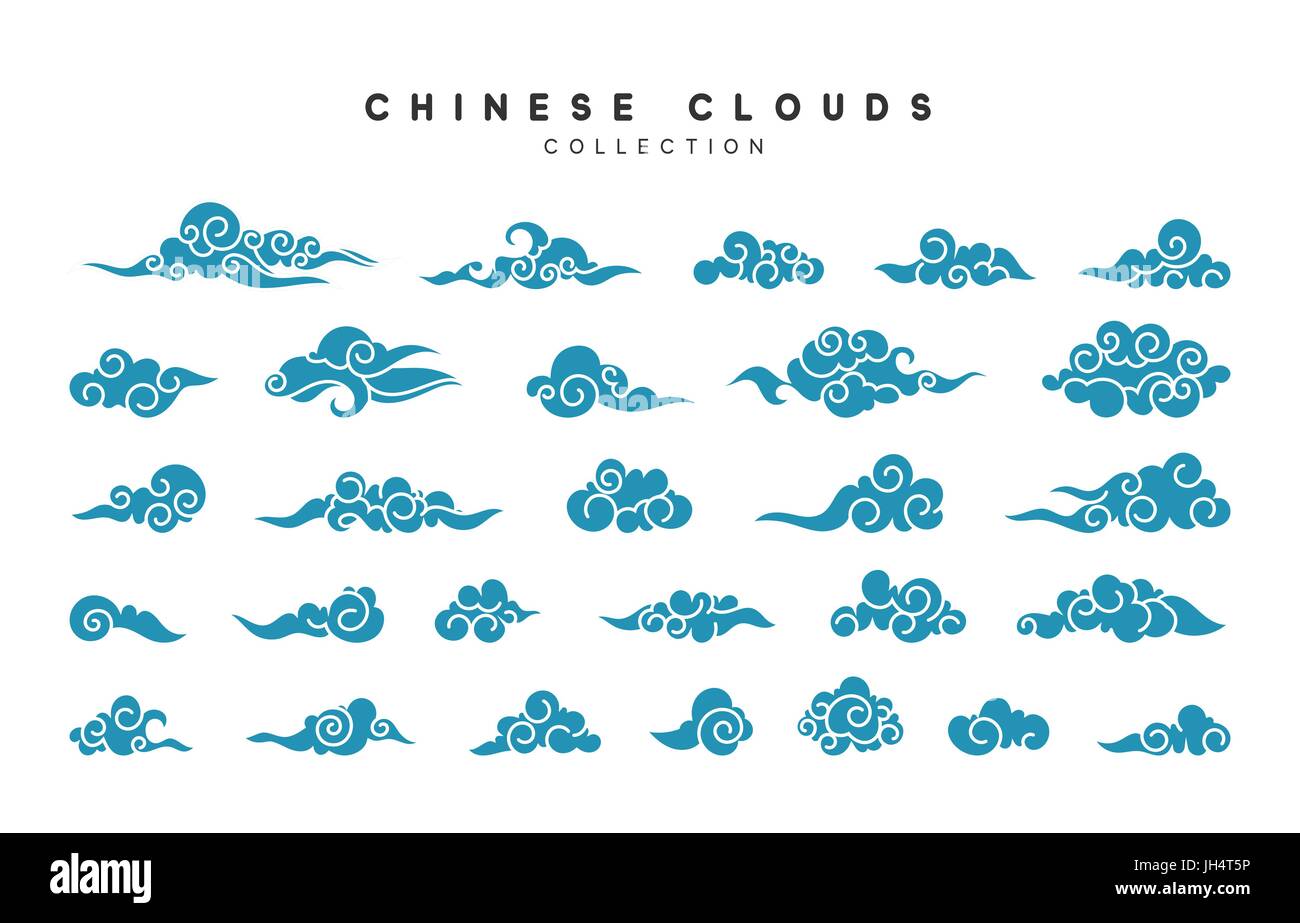 Blue japanese style line Stock Vector Images - Alamy