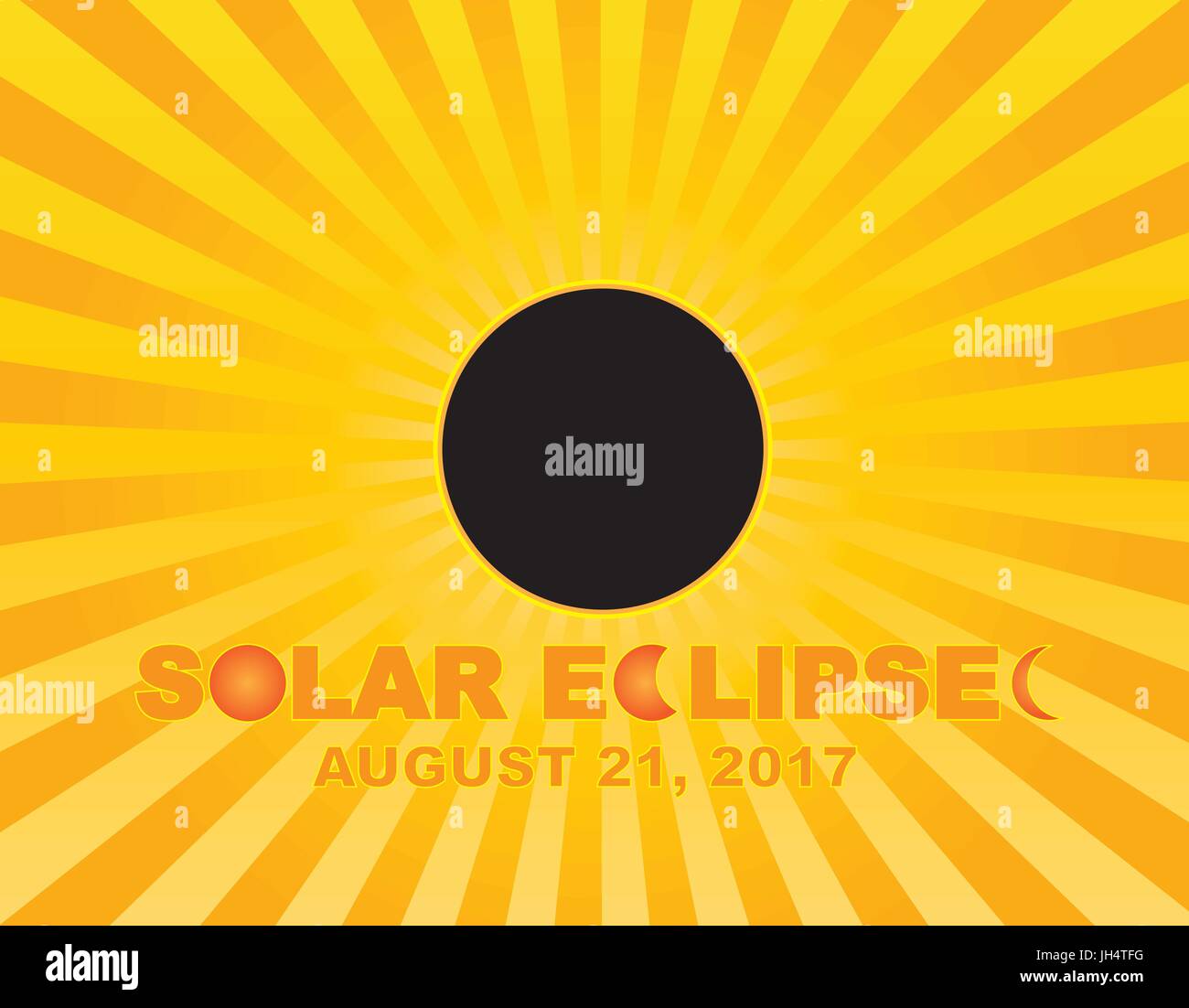 2017 Solar Eclipse Totality across America USA numeral and text on sun ...