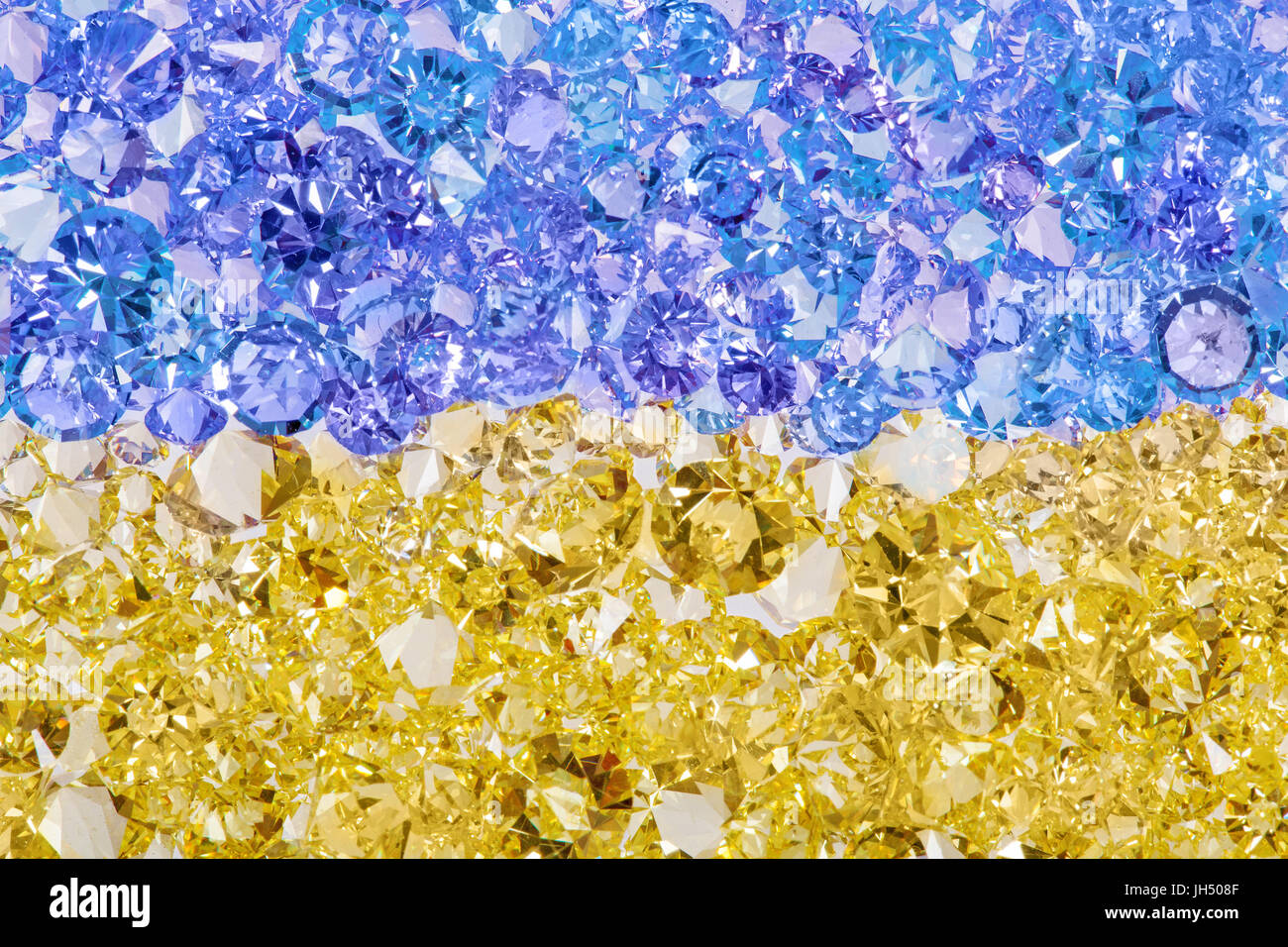 Flag of Ukraine made of gem stones Stock Photo - Alamy