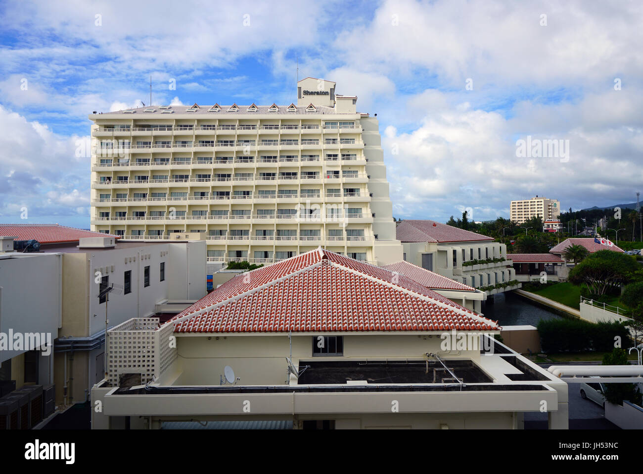 View of the Sheraton Sunmarina Hotel, a luxury beach hotel located in ...