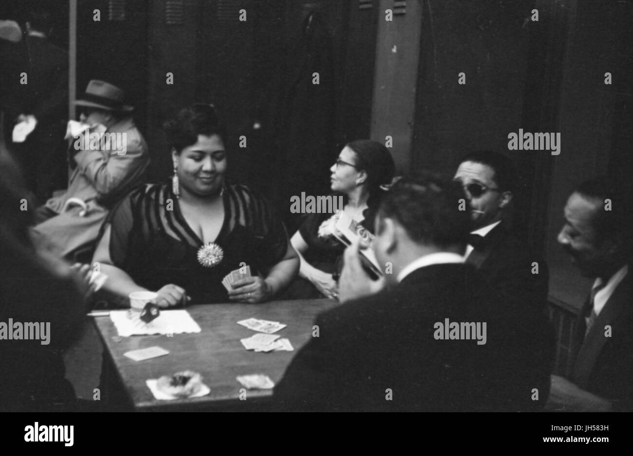 Velma Middleton playing cards backstage at Carnegie Hall, where she had ...