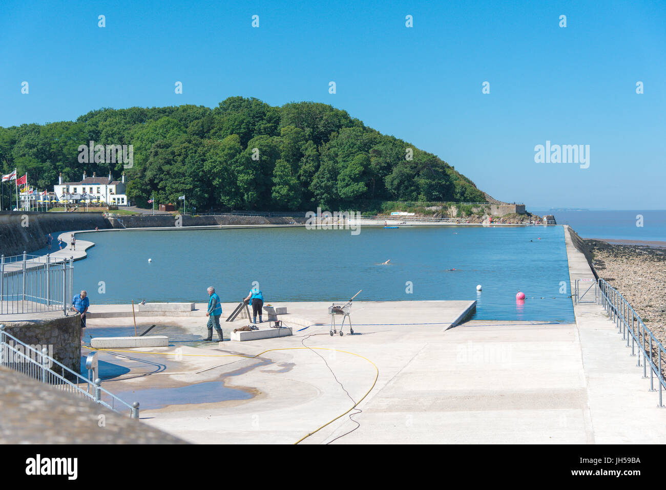 Clevedon Lido Stock Photo - Alamy