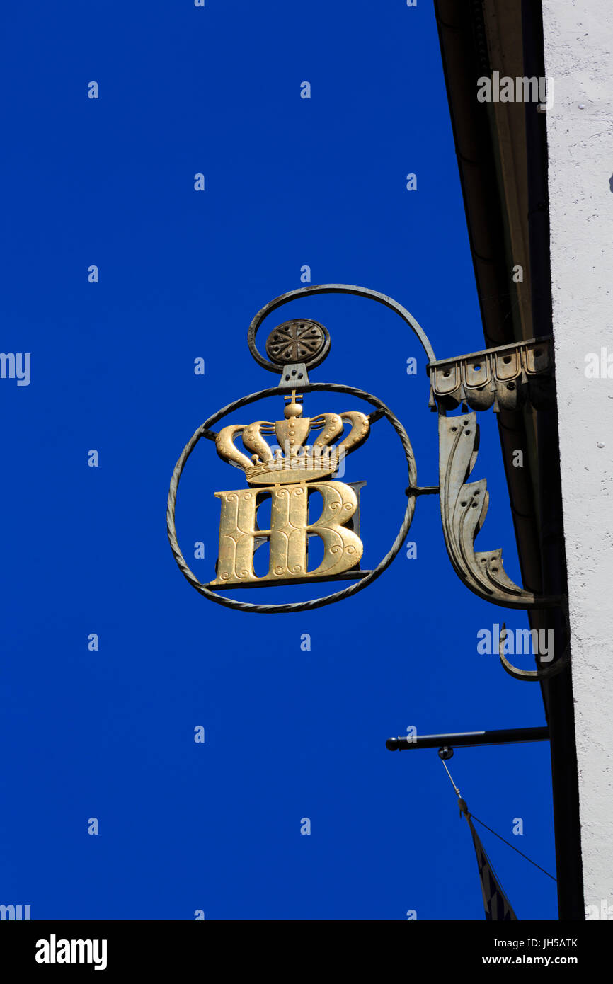 Hb sign on hofbrauhaus hi-res stock photography and images - Alamy
