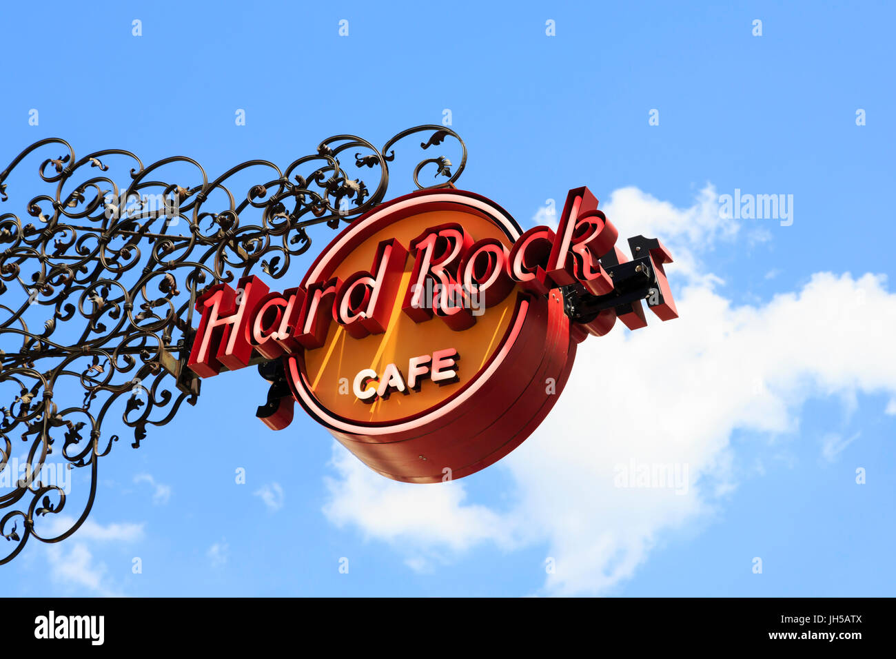 Hard Rock Cafe sign, Munich, Bavaria, Germany Stock Photo - Alamy