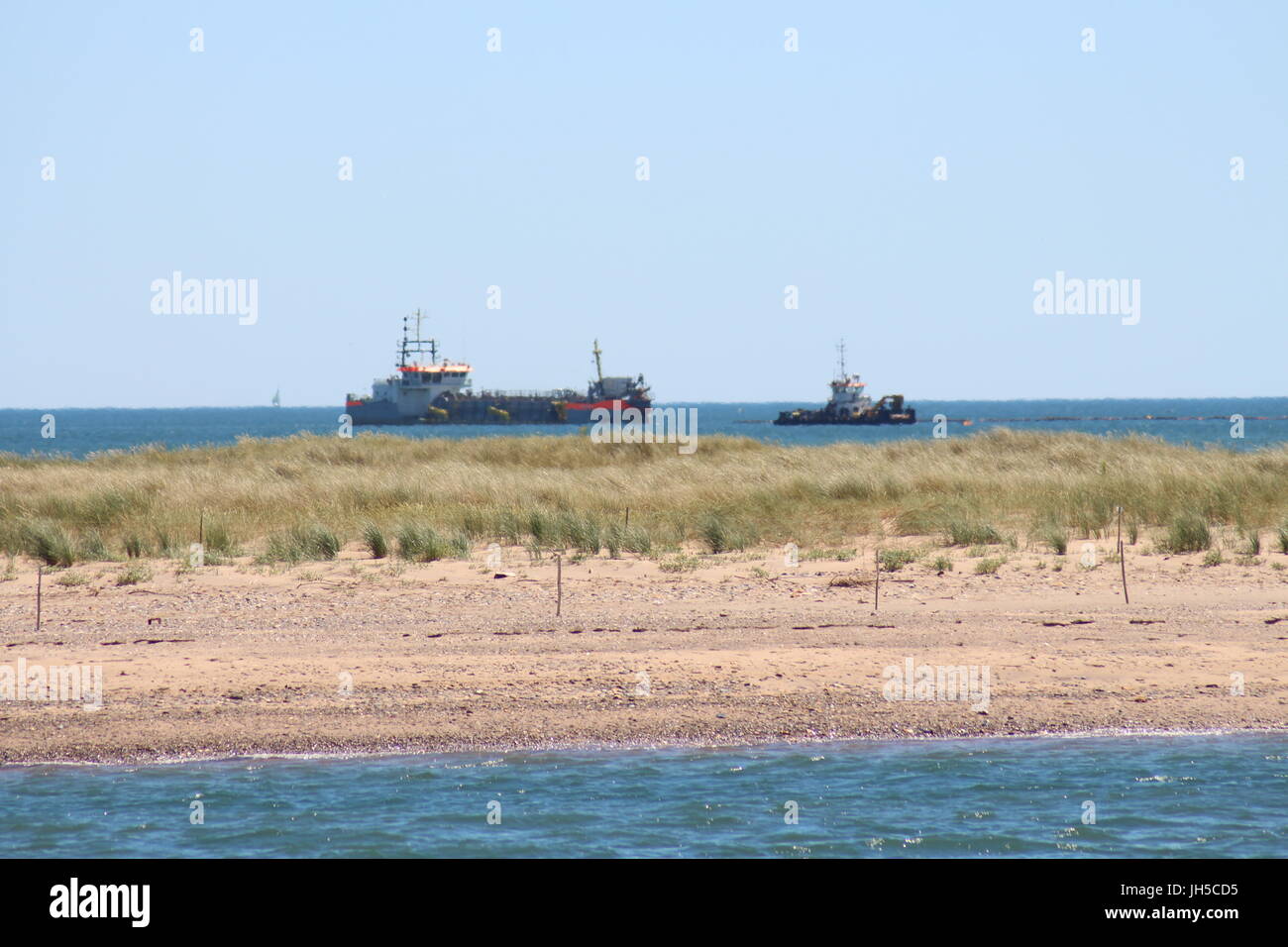 Exmouth, coast, coastline, sand bar, boats, seaside UK, seaside ...