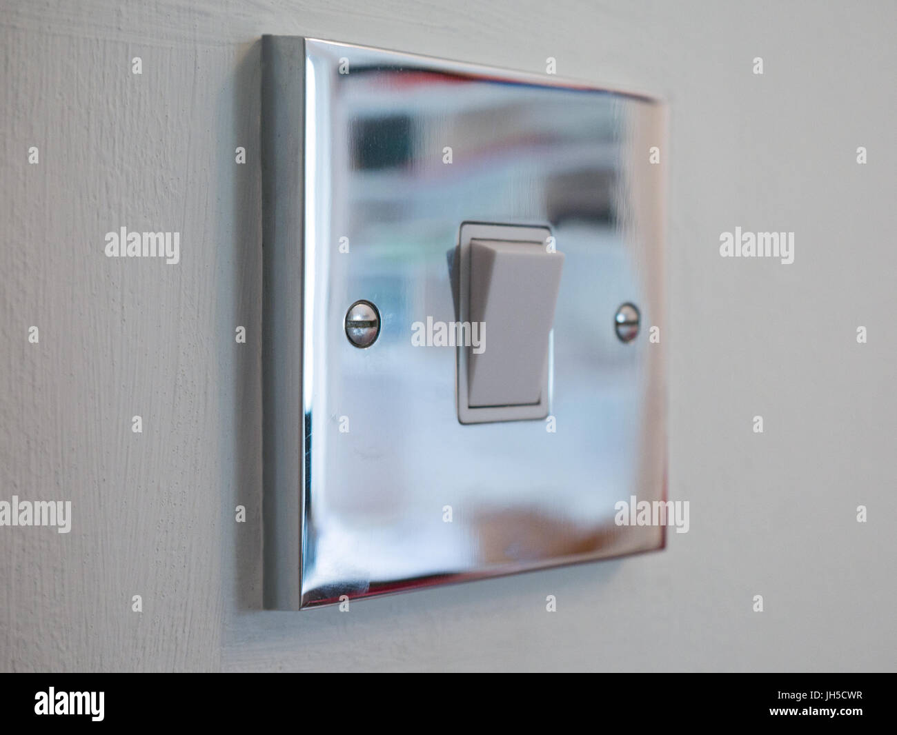 Chrome light switch wall hi-res stock photography and images - Alamy