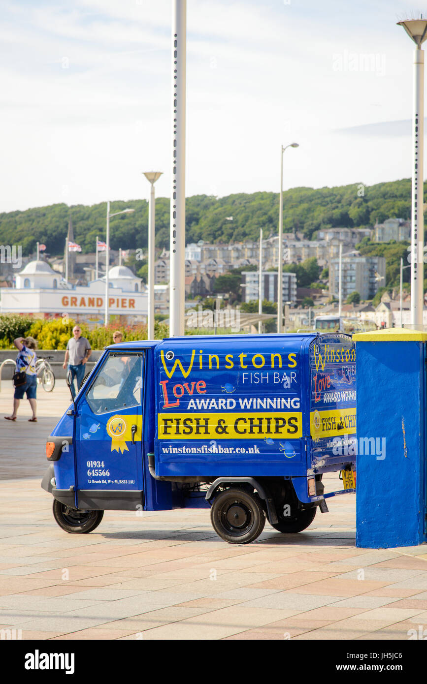 Fish and Chip Van Stock Photo - Alamy