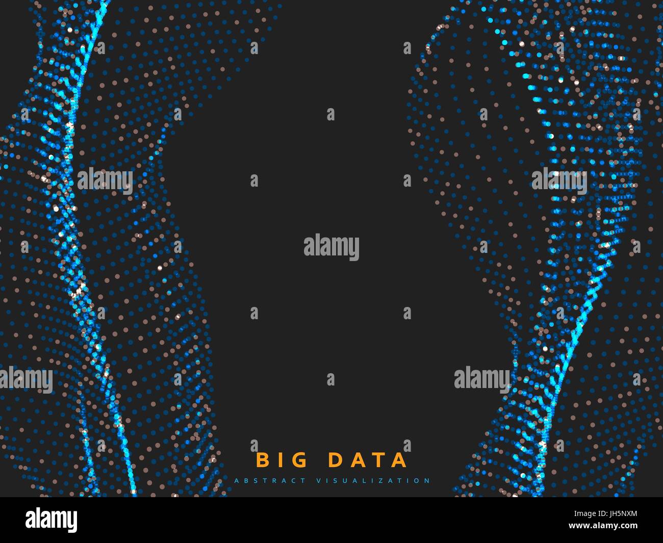 Big data background. Information streams system vector illustration ...