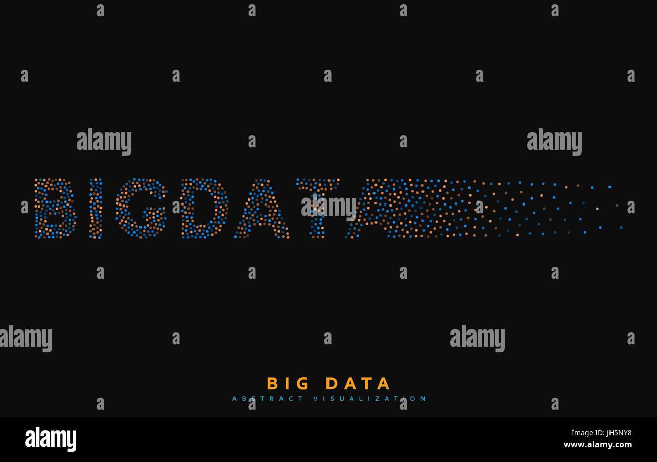 Big data background. Information streams system vector illustration Stock Vector Image & Art - Alamy